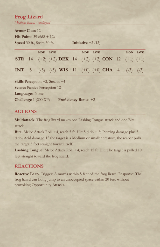 One Page Wonder: Frog Lizard – Goodberry Press